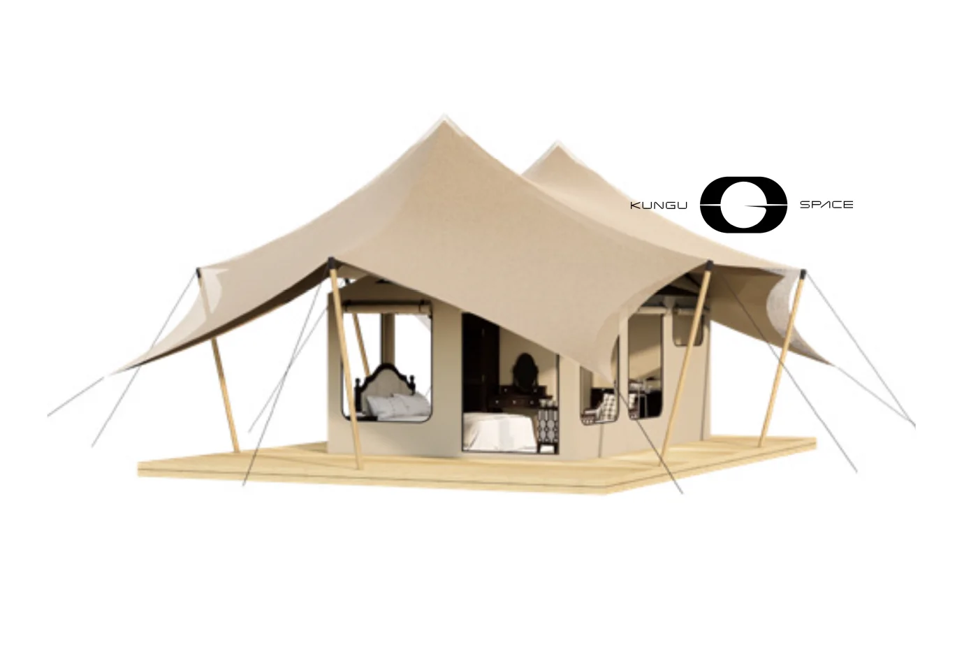 K FLEX-Twin Peak Tent - Kungu Space Capsule House